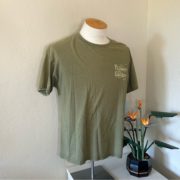 Disney | Shirts | Disney Epcot Flower And Garden Mickey Pluto Figment ...